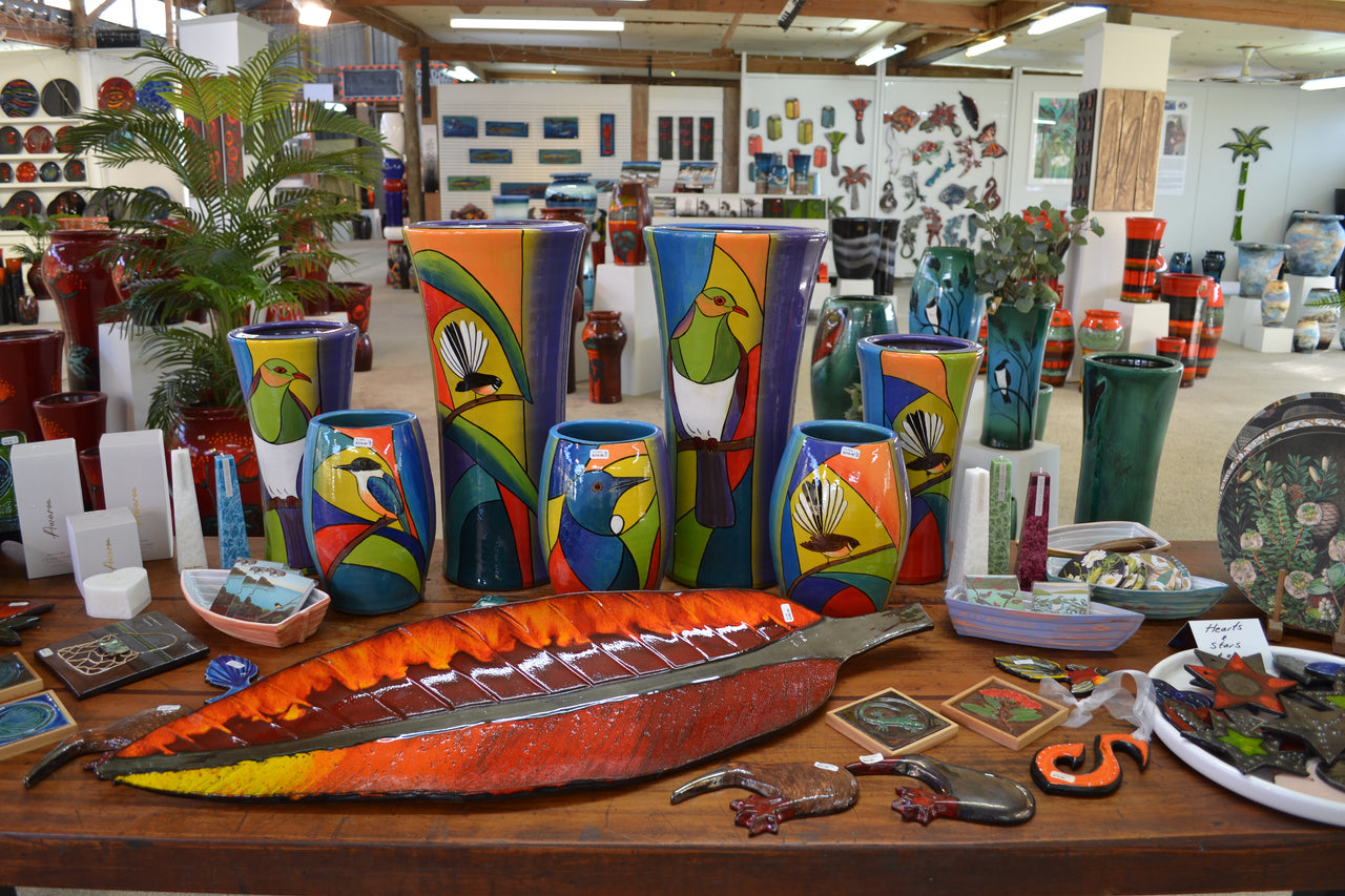 Beautiful handmade pottery, art, & garden sculpture - Morris and James